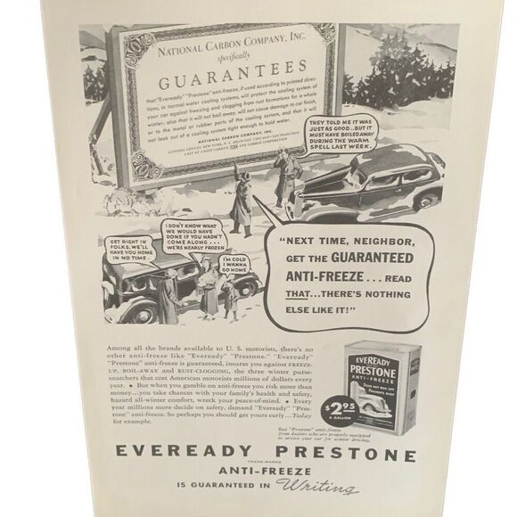 Eveready Prestone | Accents | Vintage 937eveready Prestone Anti Freeze ...